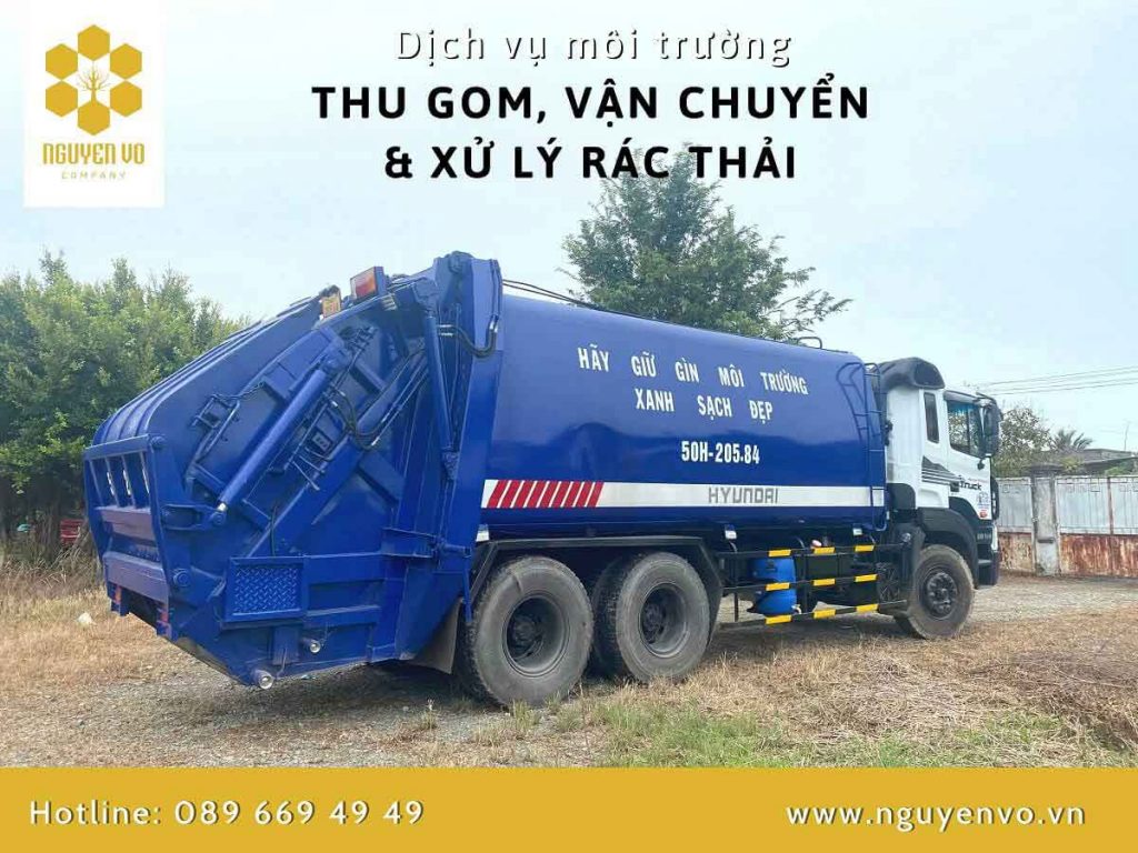 Dịch vụ thu gom rác thải Long An - Cty Nguyên Võ 089 669 4949
